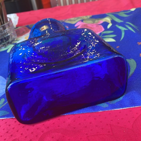 BLENKO | Dining | Vintage 9821999 Blenko Handmade Cobalt Blue Glass ...